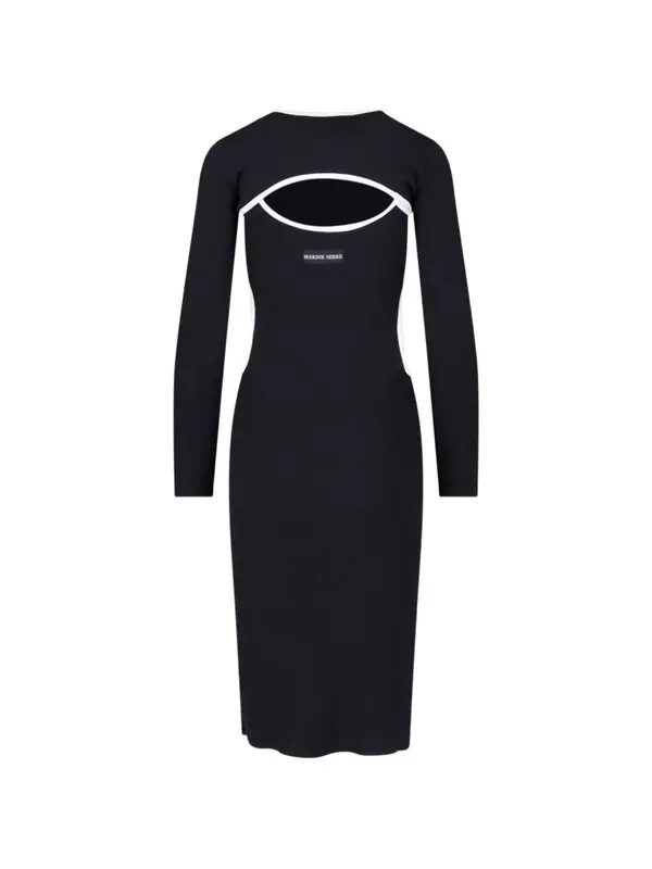 MARINE SERRE Moon Cutout Midi Dress