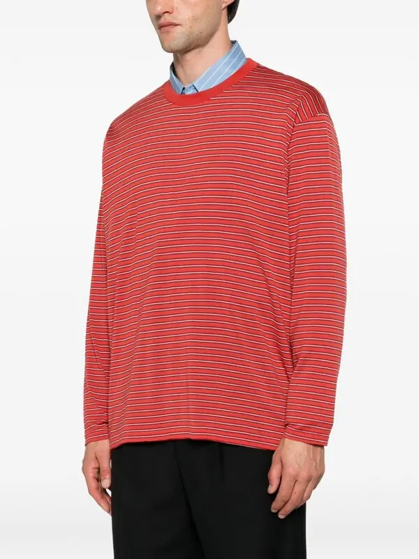 Auralee Wool Striped T-shirt