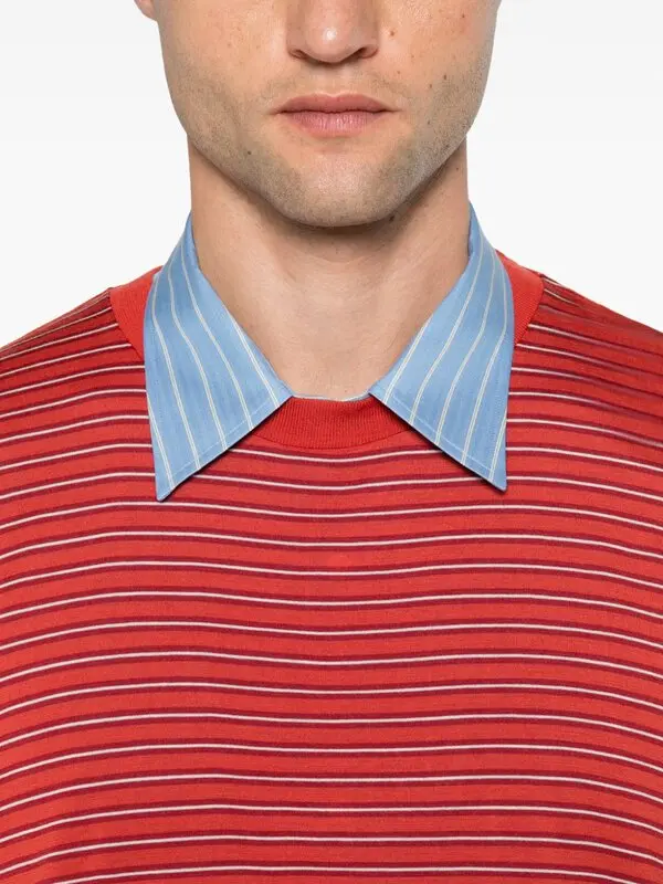 Auralee Wool Striped T-shirt