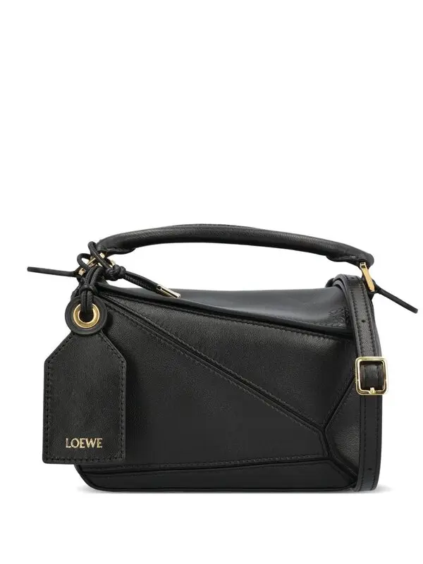 Loewe Puzzle Featherlight Mini Leather Handbag - Multicolor