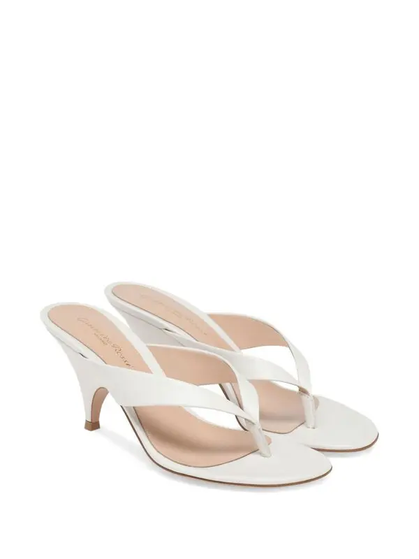 GIANVITO ROSSI Sofia Leather Thong Sandals