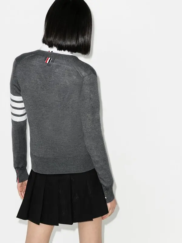 Thom Browne 4bar Wool Cardigan