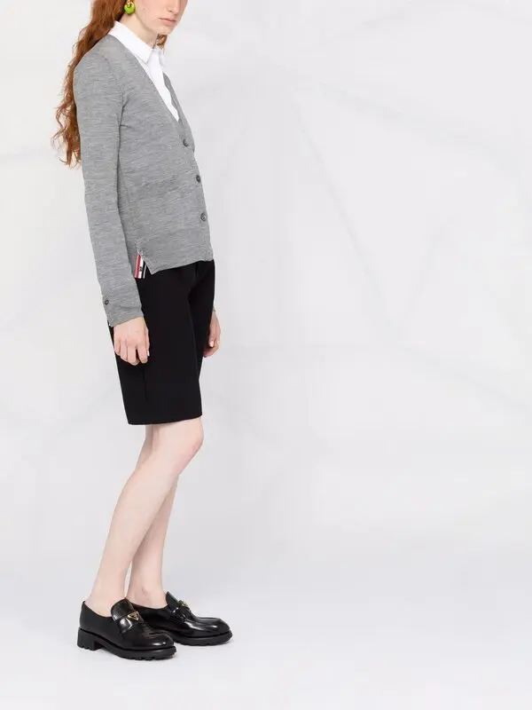 Thom Browne 4bar Cotton Cardigan