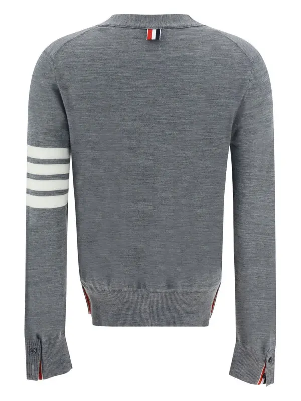 Thom Browne 4bar Cotton Cardigan