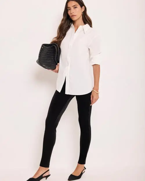 Mint Velvet Velvet High Waisted Leggings