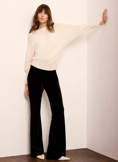 Mint Velvet Velvet Wide Leg Trousers