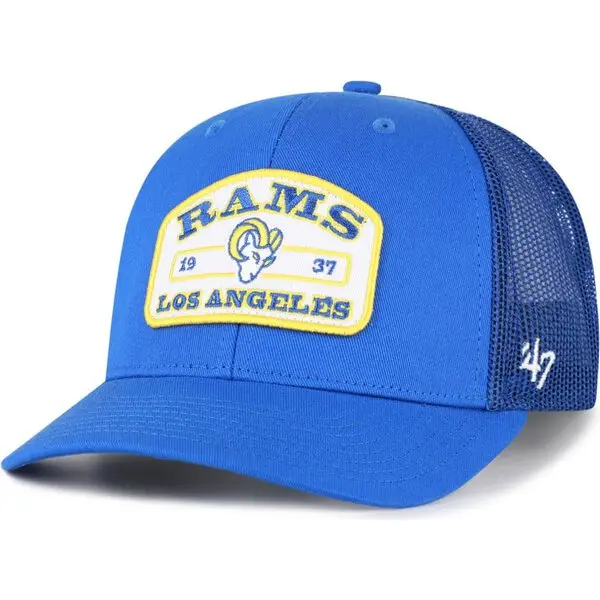 '47 Los Angeles Rams Roadway Adjustable Trucker Hat