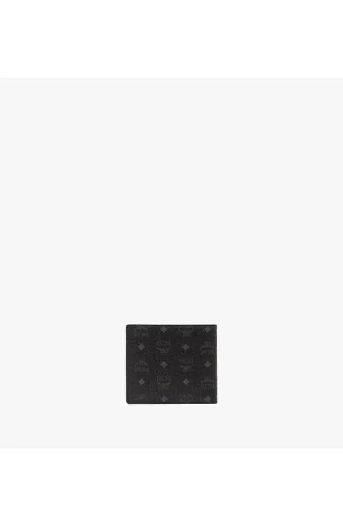 Mcm Bifold Wallet With Coin Pocket In Visetos Original