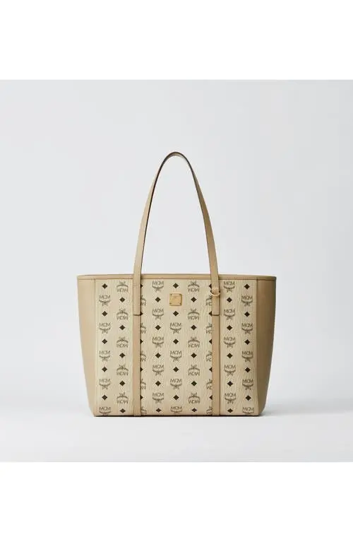 Mcm Medium Toni Top-zip Shopper In Visetos Leather Mix