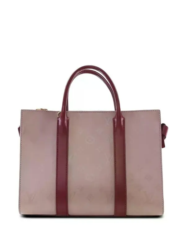 LOUIS VUITTON 2010-2026 Monogram Cuir Plume Very Tote Mm Satchel