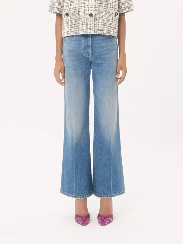 Valentino Garavani Jeans A Gamba Ampia