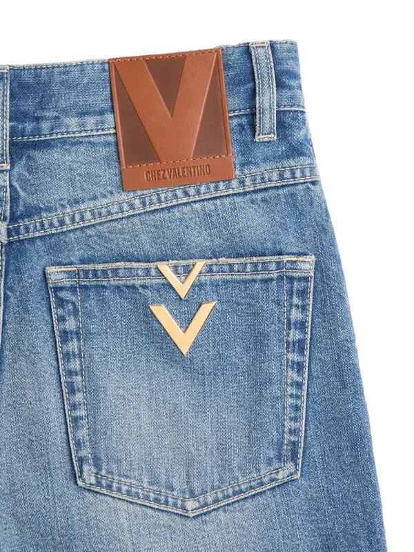 Valentino Garavani Jeans A Gamba Ampia