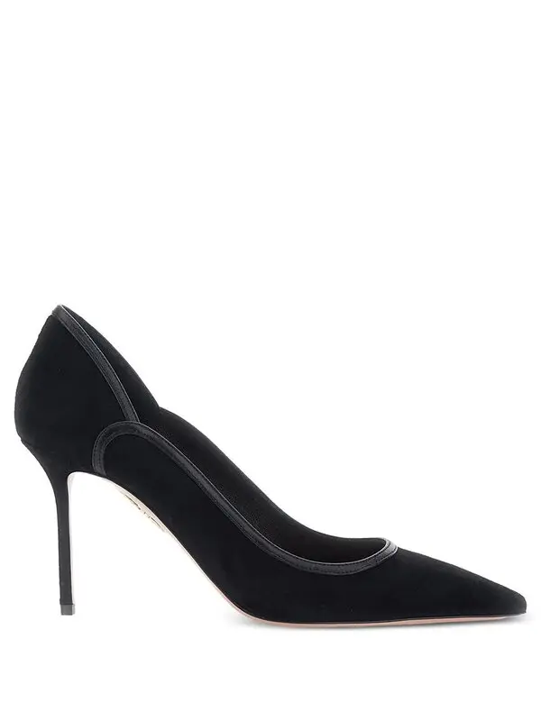 AQUAZZURA Décolleté Plush 85 In Camoscio