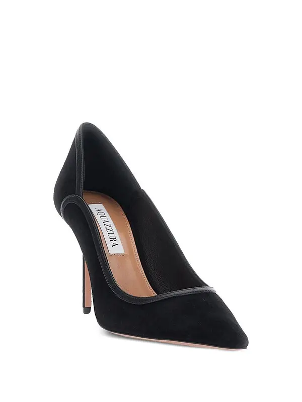AQUAZZURA Décolleté Plush 85 In Camoscio