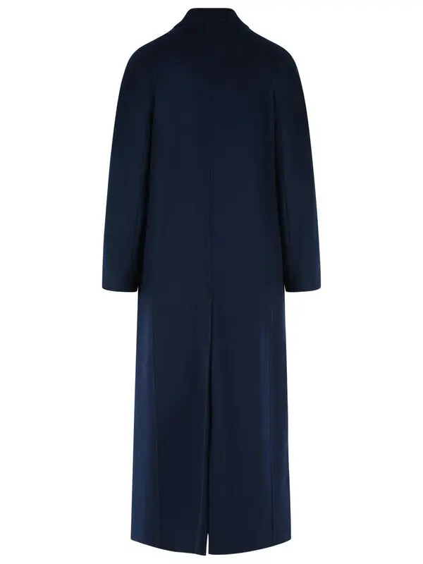 Max Mara Volante' Double-breasted Midnight Cashmere Coat