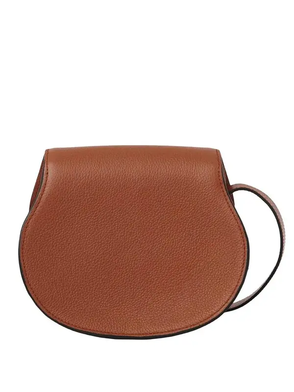 Chloé Small Marcie Saddle Bag In Grained Leather