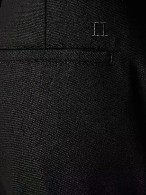 LES DEUX Brushed-twill Tailored Trousers