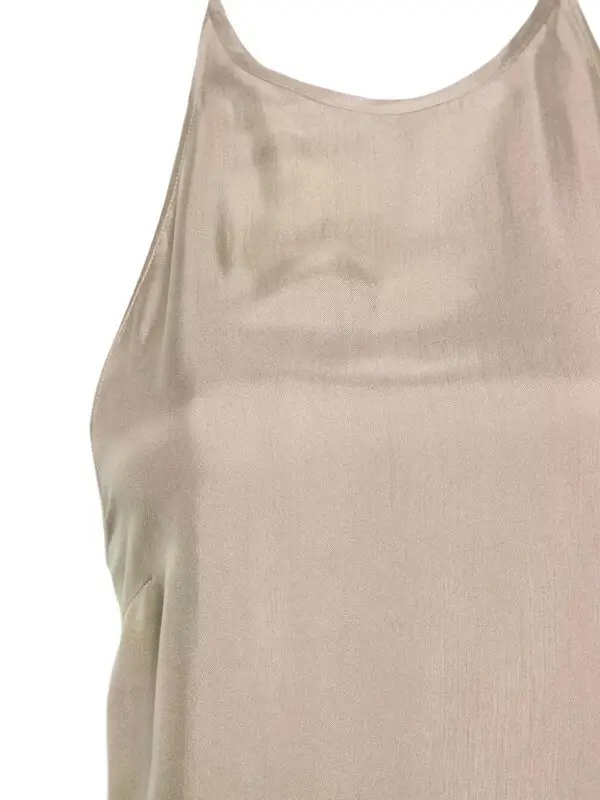 ALYSI Open-back Silk Top