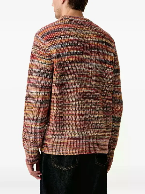 LES DEUX Striped Chunky-knit Sweater