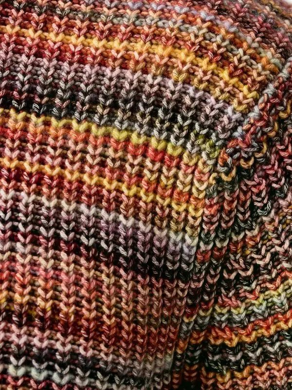 LES DEUX Striped Chunky-knit Sweater