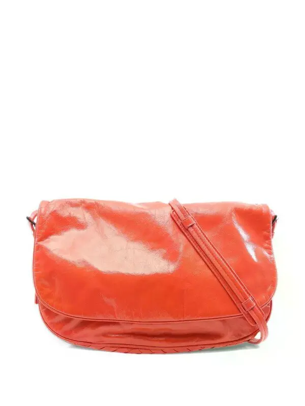 Bottega Veneta 2000 Intrecciato Cross Body Bag - Orange