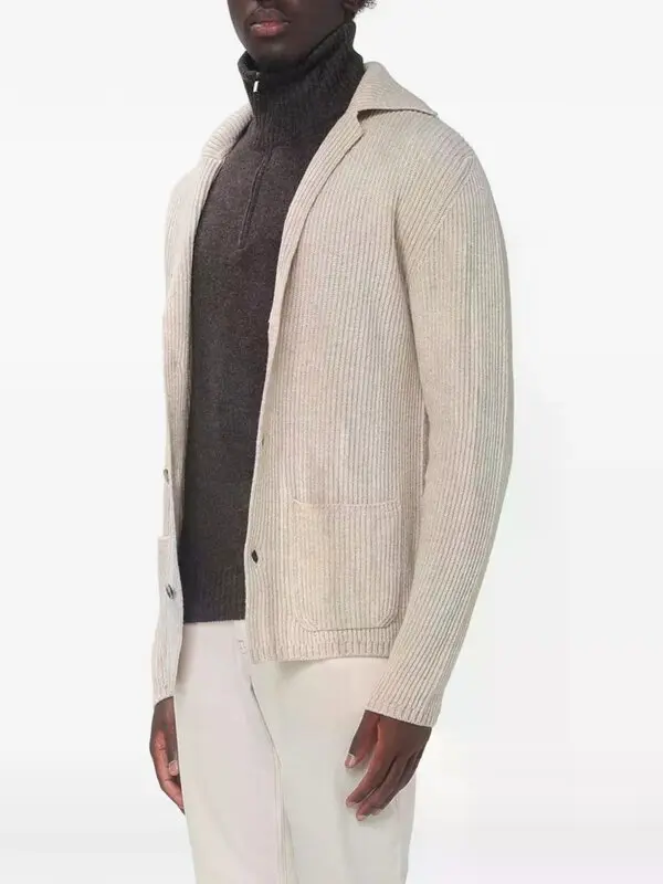 Altea Ribbed-knit Virgin Wool Cardigan