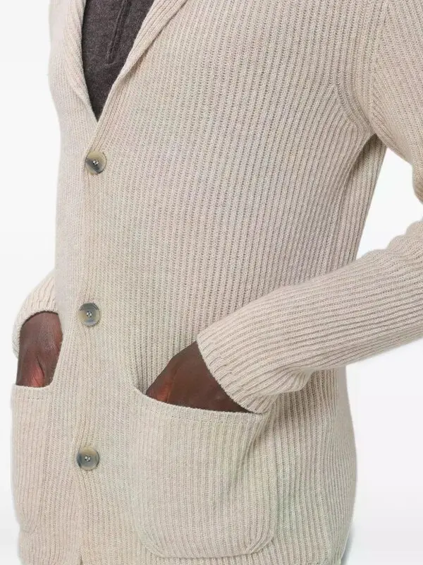 Altea Ribbed-knit Virgin Wool Cardigan