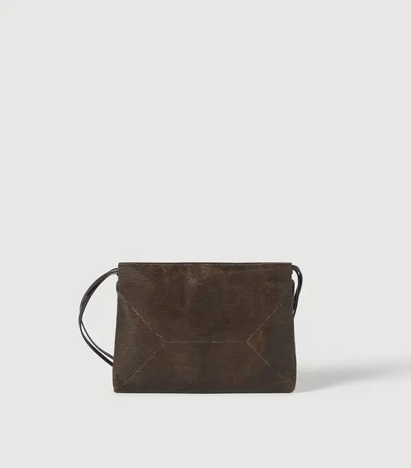 Brunello Cucinelli Leather Lizard-embossed Pouch