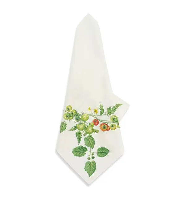 SUMMERILL & BISHOP Linen Tomato Verte Napkin