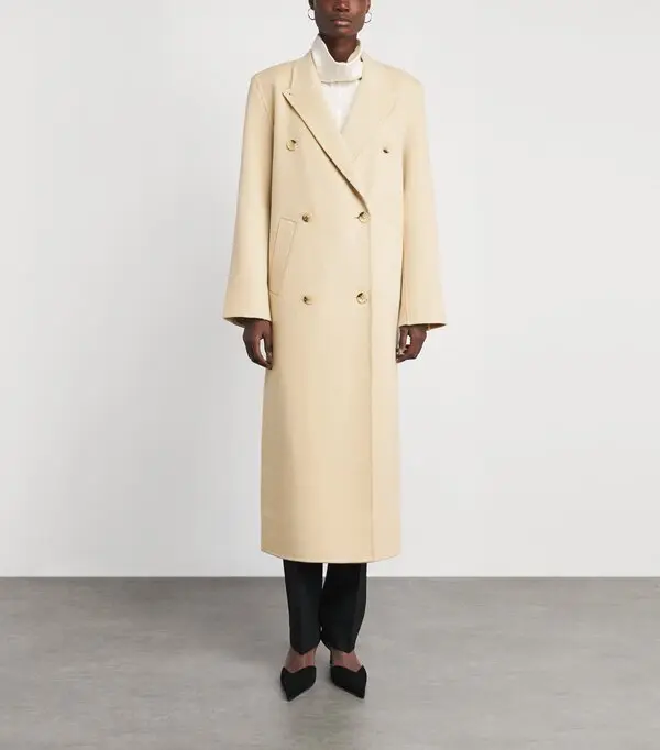 Almada Label Wool-cashmere Double-breasted Deja Coat