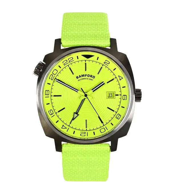 BAMFORD LONDON Stainless Steel Gmt Neon Series Watch - Green