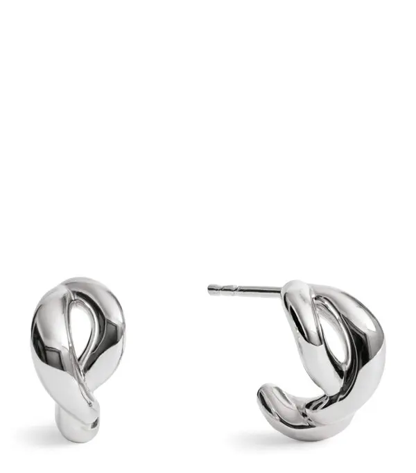 Monica Vinader Sterling Ochre Huggie Earrings