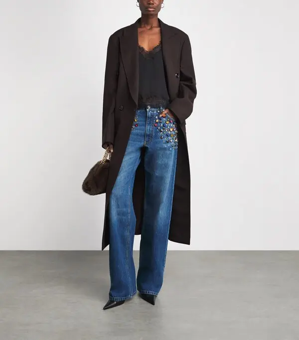 Stella McCartney Embellished Straight Jeans