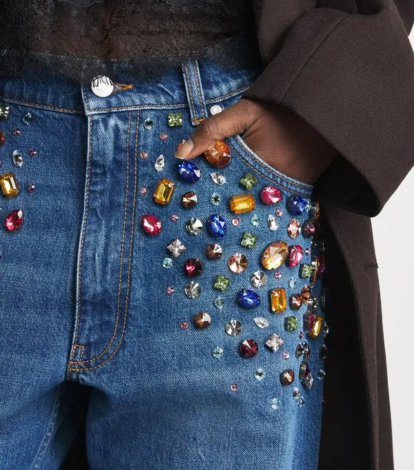 Stella McCartney Embellished Straight Jeans