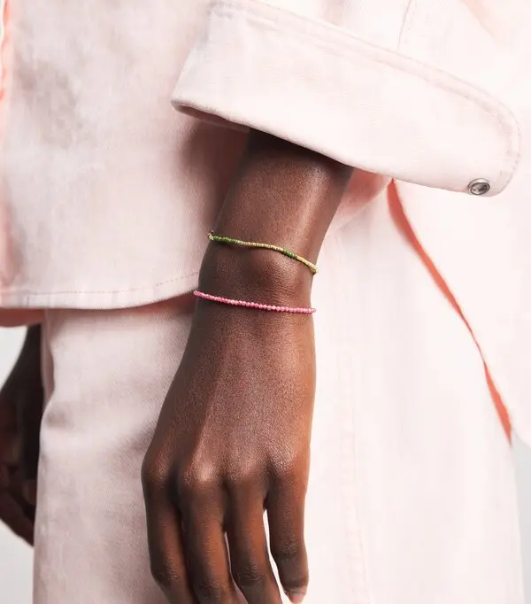 Anni Lu Gold-plated Beaded Asym Bracelet