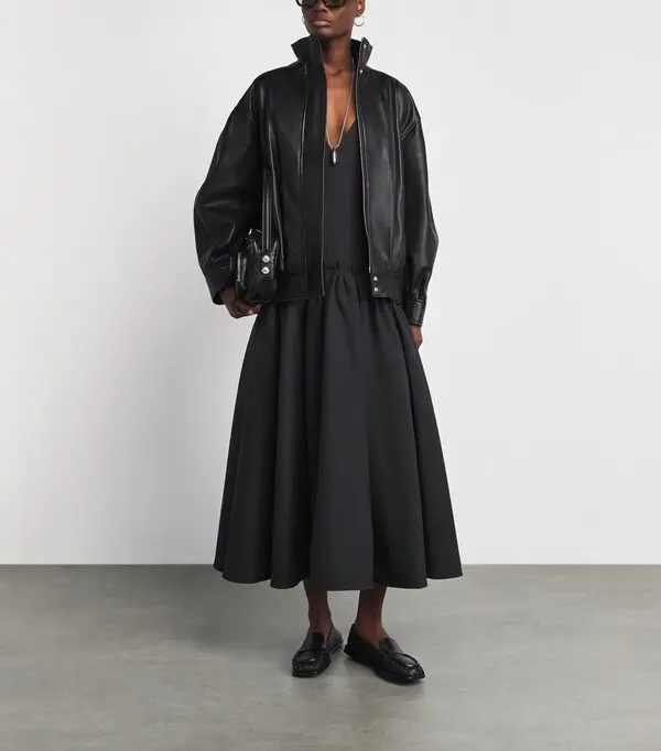 ARMA Leather Paula Bomber Jacket