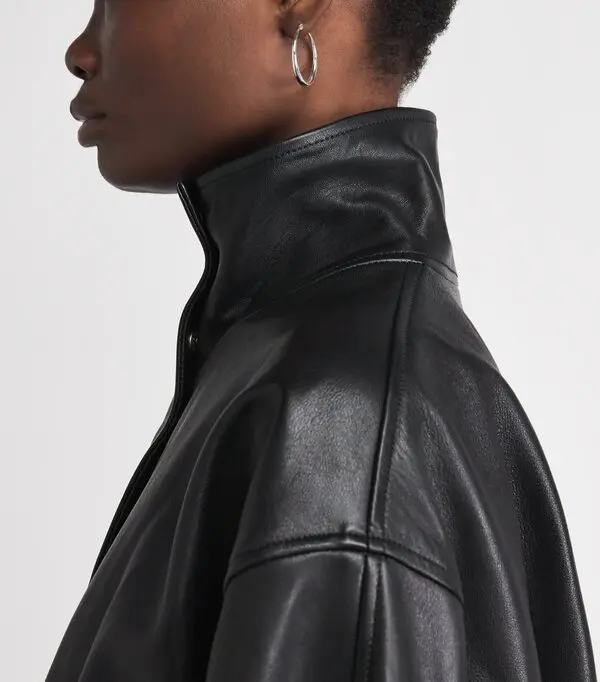 ARMA Leather Paula Bomber Jacket