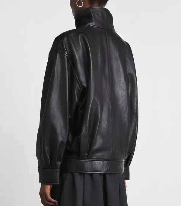 ARMA Leather Paula Bomber Jacket