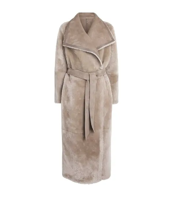 Mackage Shearling-suede Reversible Marian Coat