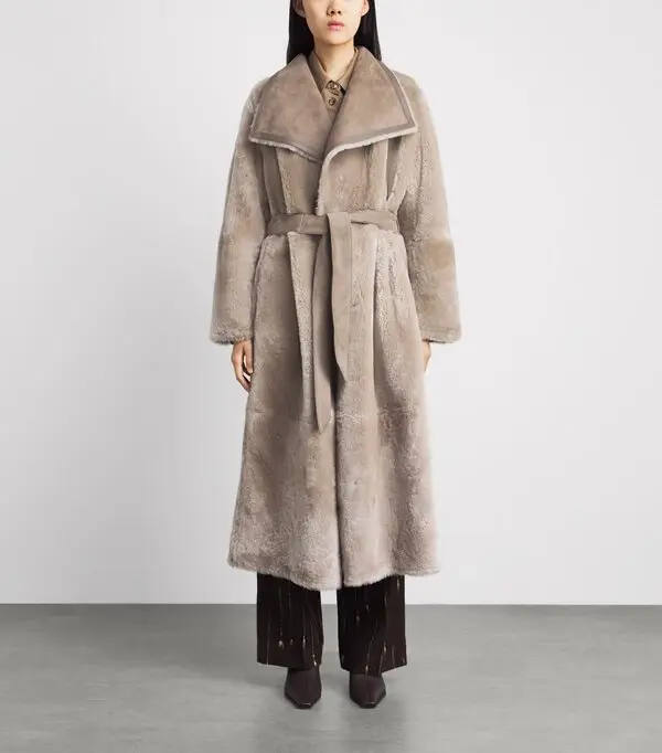 Mackage Shearling-suede Reversible Marian Coat