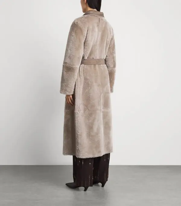 Mackage Shearling-suede Reversible Marian Coat
