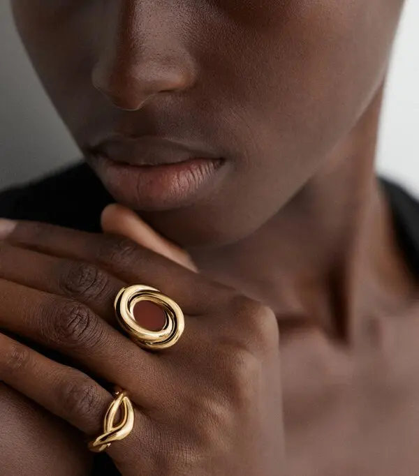 Monica Vinader Vermeil Ochre Ring