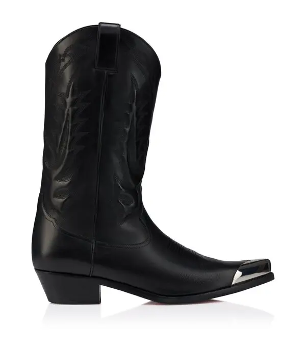 CHRISTIAN LOUBOUTIN Santiagus Leather Boots