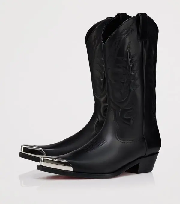 CHRISTIAN LOUBOUTIN Santiagus Leather Boots