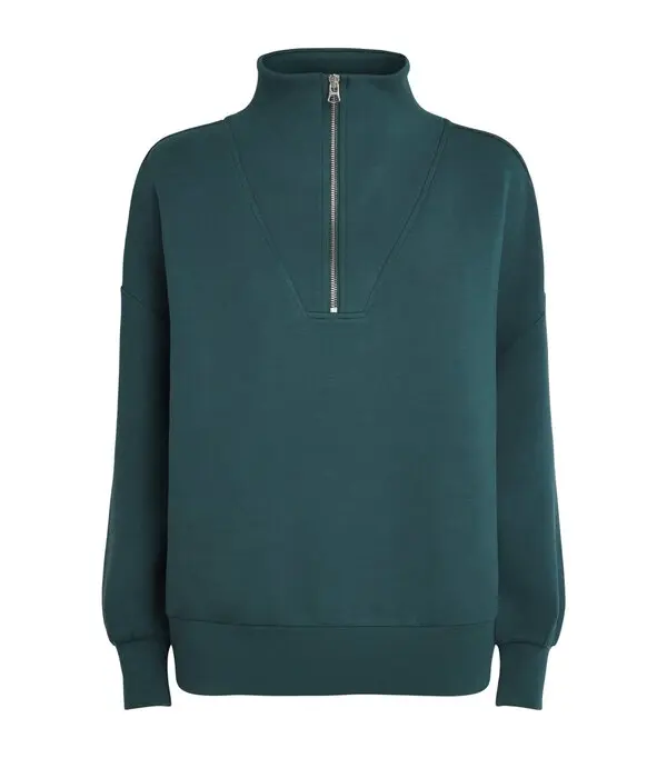 Varley Doublesoft Hawley Half-zip Sweatshirt - Green