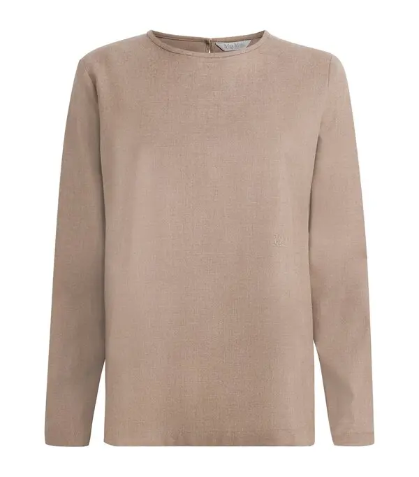 Max Mara Cashmere-blend Long-sleeve Shirt