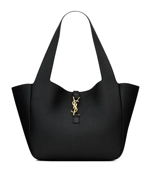 Saint Laurent Deerskin Le 5 À 7 Bea Tote Bag - Black
