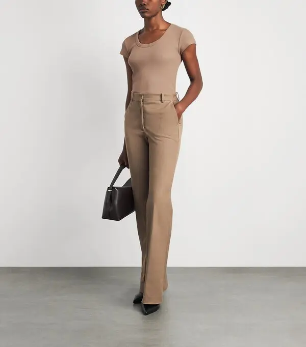 JOSEPH Stretch-cotton Ribbed Saba Top