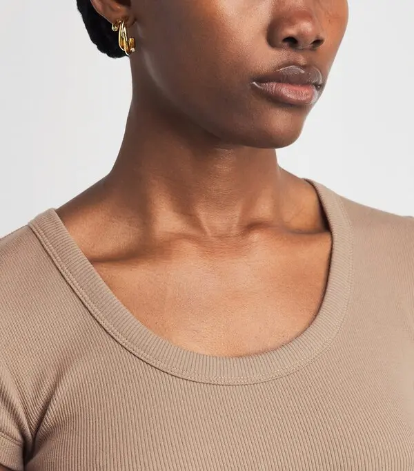 JOSEPH Stretch-cotton Ribbed Saba Top
