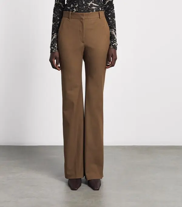 JOSEPH Stretch-gabardine Tafira Flared Trousers
